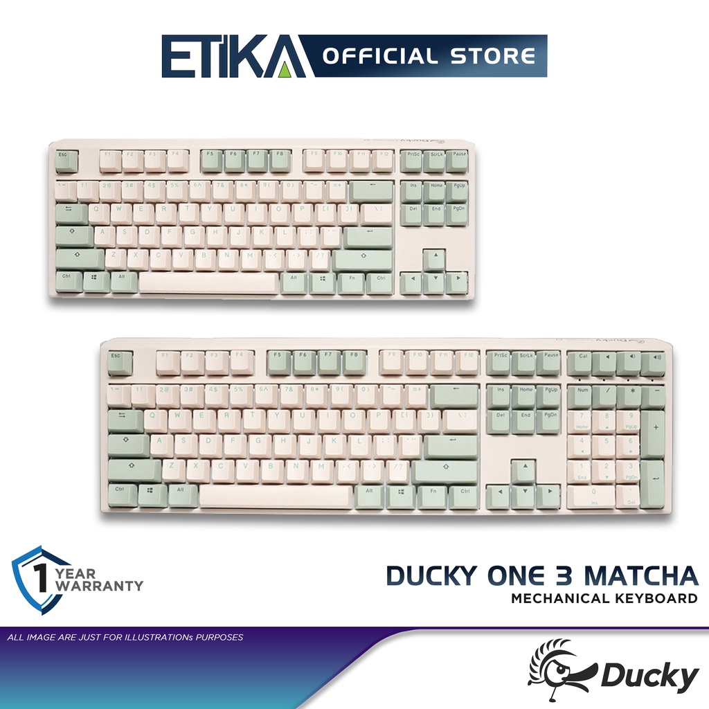 Ducky One 3 TKL Matcha | Ducky One 3 Matcha | PBT Double-shot Wired ...