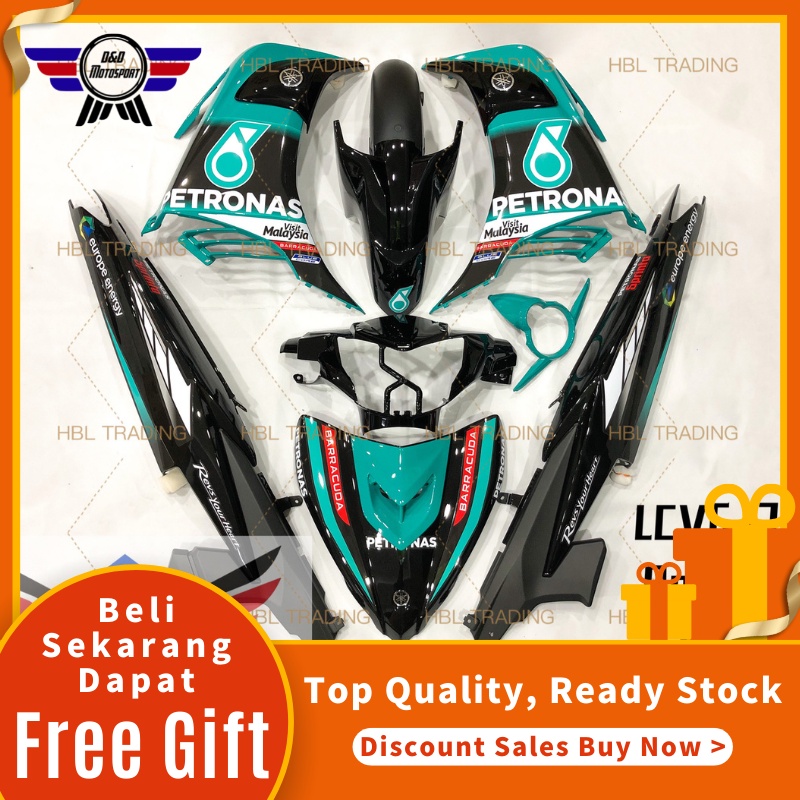 LC135 New V6/V7 Tanam Sticker Airbrush Petronas 75 Coverset Yamaha LC ...