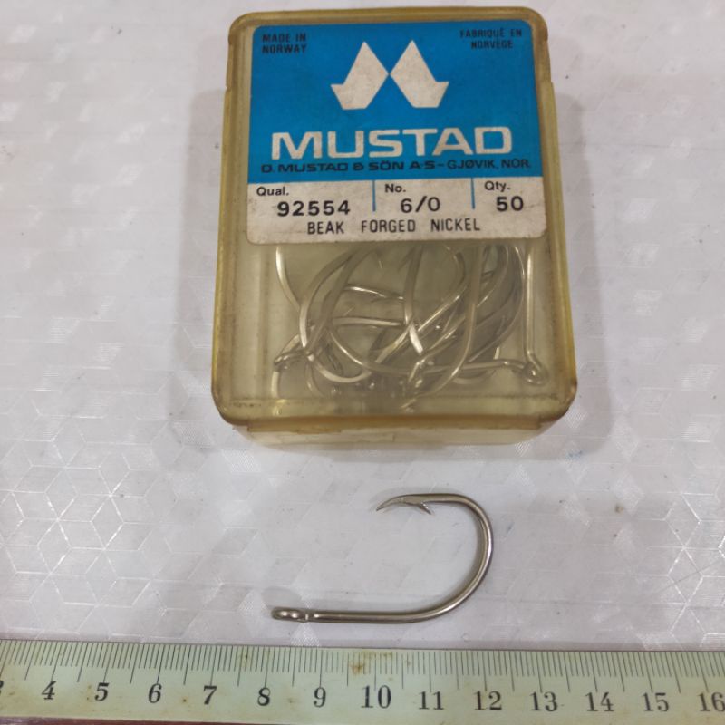 MUSTAD BEAK FORGED HOOK MADE IN NORWAY 6/0 - 1PC | Shopee Malaysia