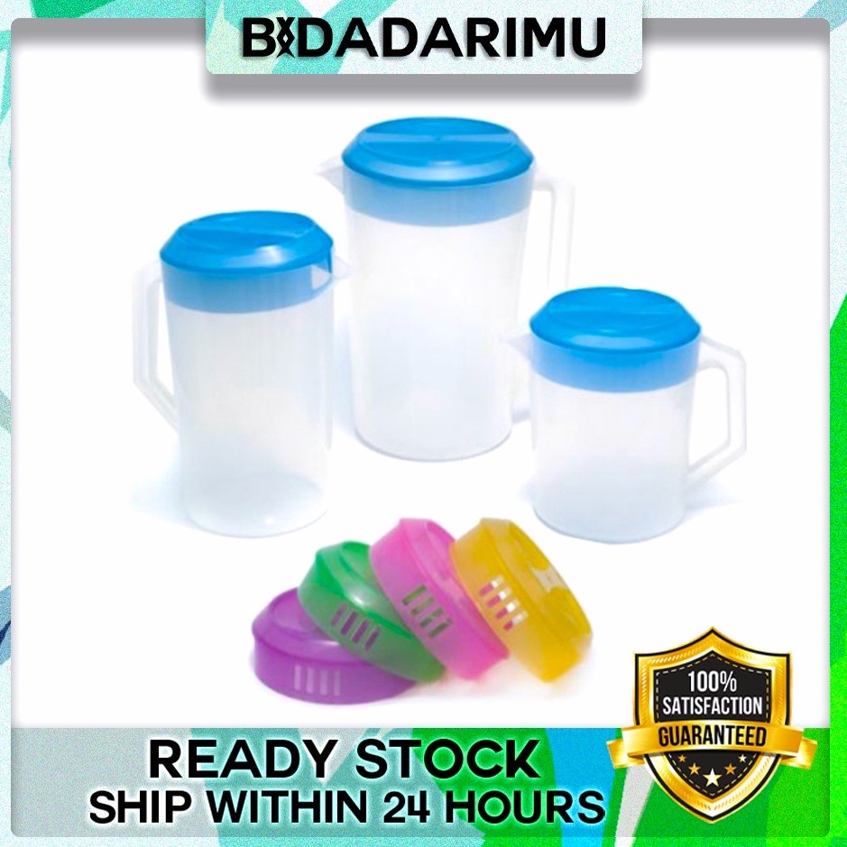 Water Jug Plastic Water Container Jug Air Jug Air Plastik Transparent Water Jug Color Lid ...