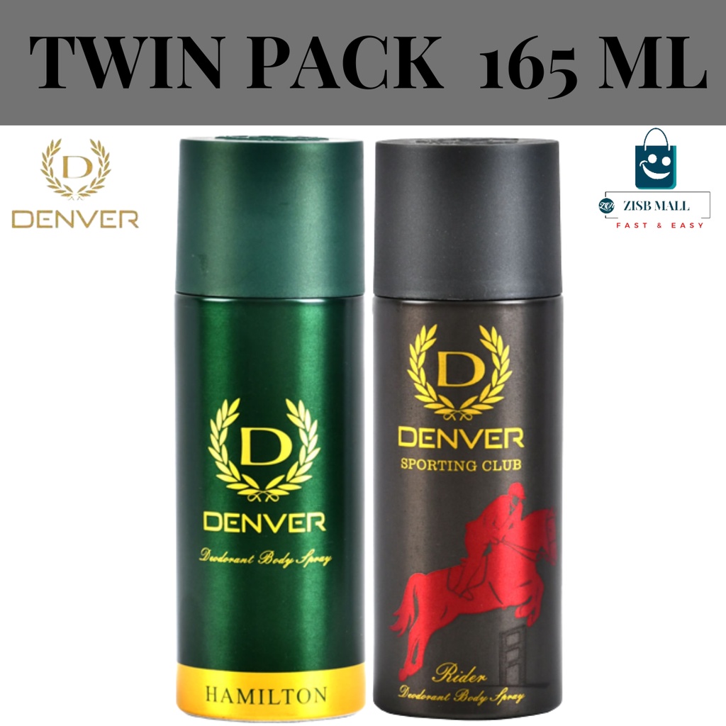 DENVER DEO HAMILTON & RIDER 165 ML TWIN PACK | Shopee Malaysia