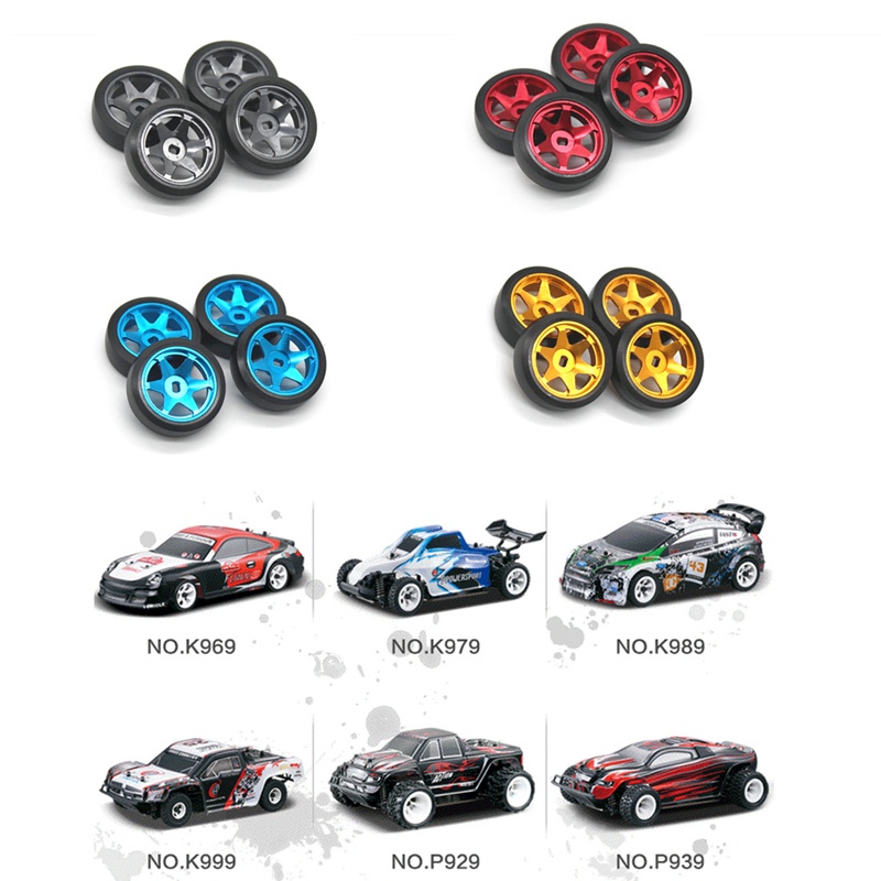 Metal Wheel Rim Hard Drift Tire Tyre For Wltoys 284131 K969 K989 P929 ...