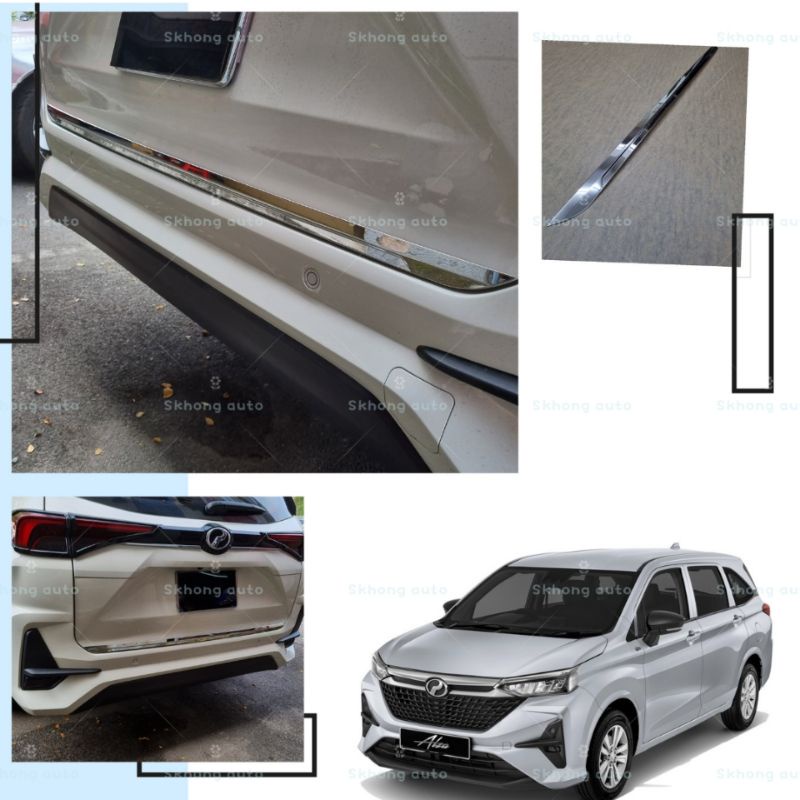 Perodua alza facelift 2022-2023 chrome tail gate trim garnish ...