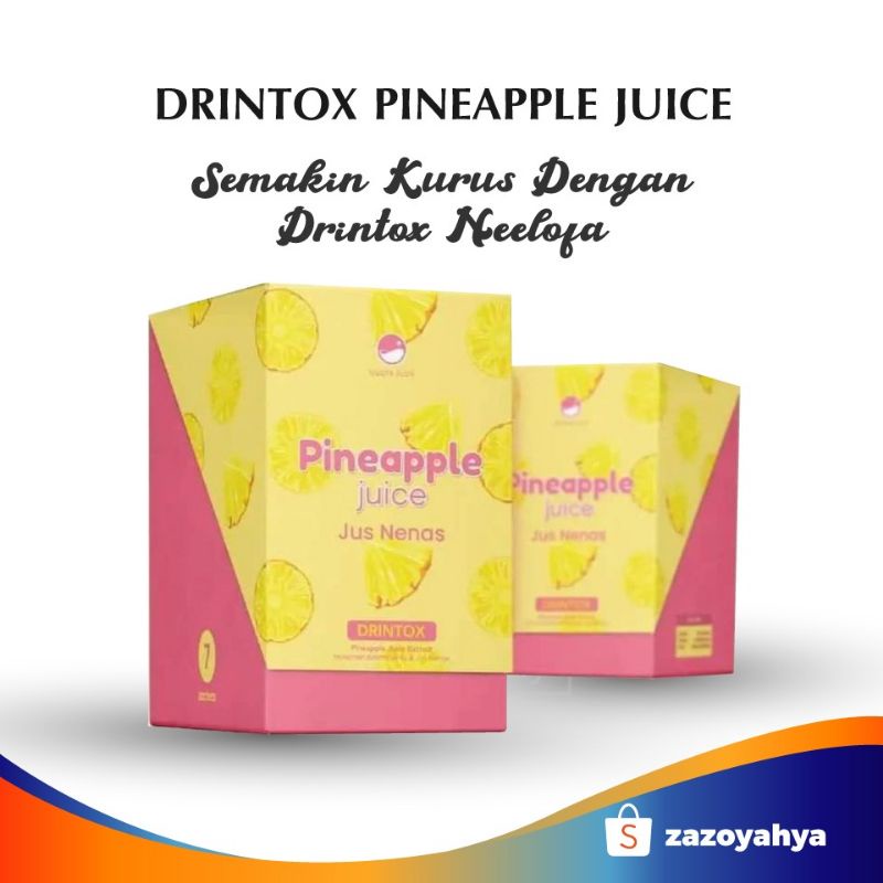 Drinktox Pineapple Juice Detox Kurus Suplement pelangsingan Hilang ...