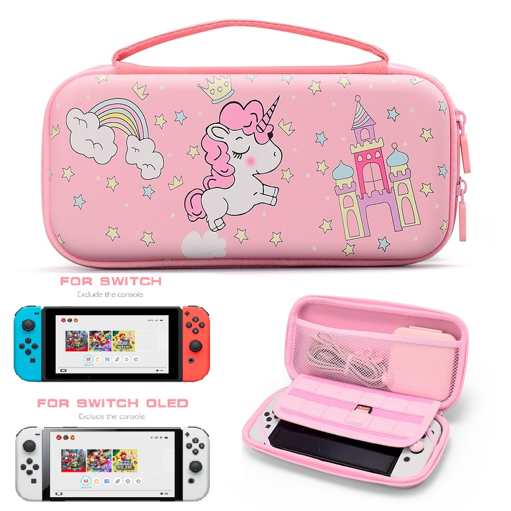 Unicorn Pink Theme Bag Carrying Case Portable For Nintendo Switch/OLED | Shopee Malaysia