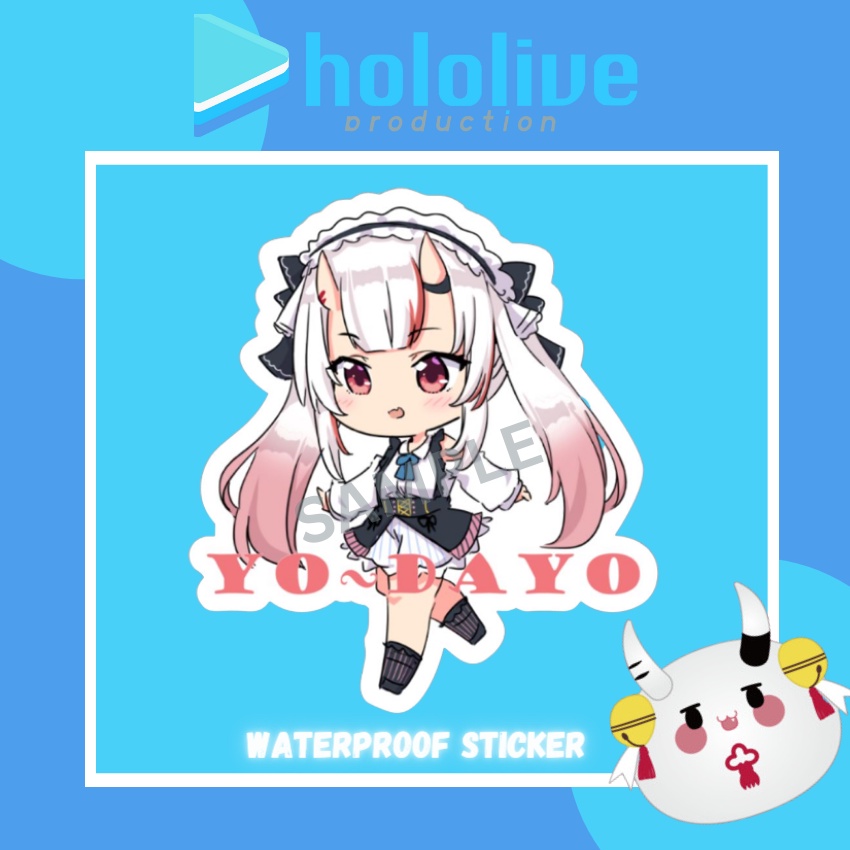 Hololive JP Chibi Nakiri Ayame sticker 7cm Waterproof Sticker | Shopee ...