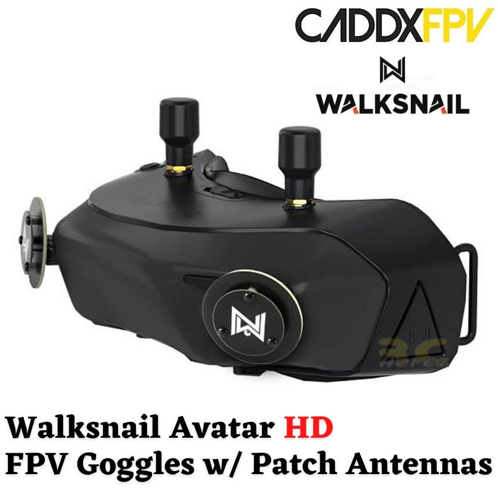 Caddx Walksnail Avatar HD FPV Goggles w/ Patch Antennas WN-Avatar ...