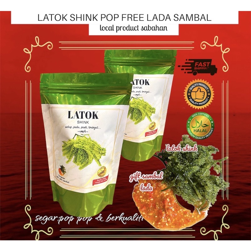 LATOK SHINK SABAH(FREE SAMBAL LADA | Shopee Malaysia