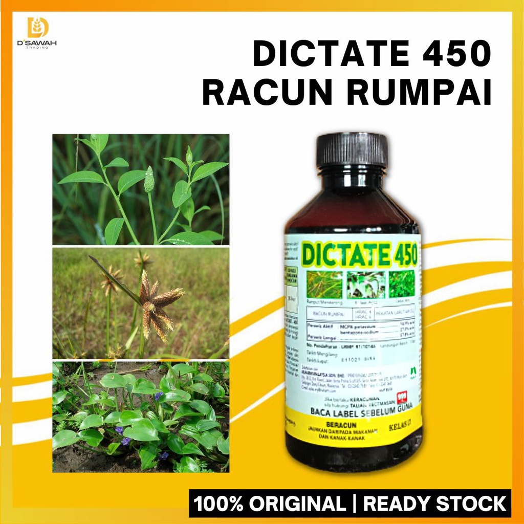 Racun Dictate 450 1Liter Keladi Agas Racun Rumpai Padi | Shopee Malaysia