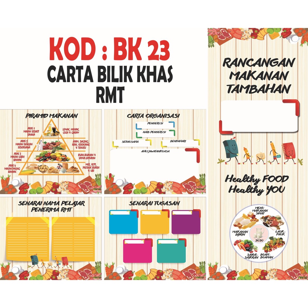 **FREE BUNTING** BANNER TEBAL HIASAN BILIK RANCANGAN MAKANAN TAMBAHAN ...