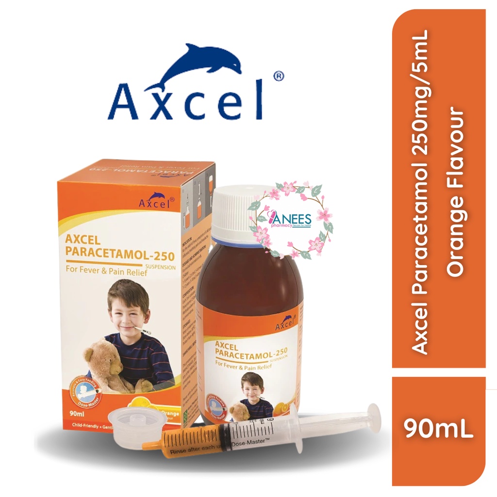 Axcel Paracetamol 250ml/5mL 90mL | Shopee Malaysia