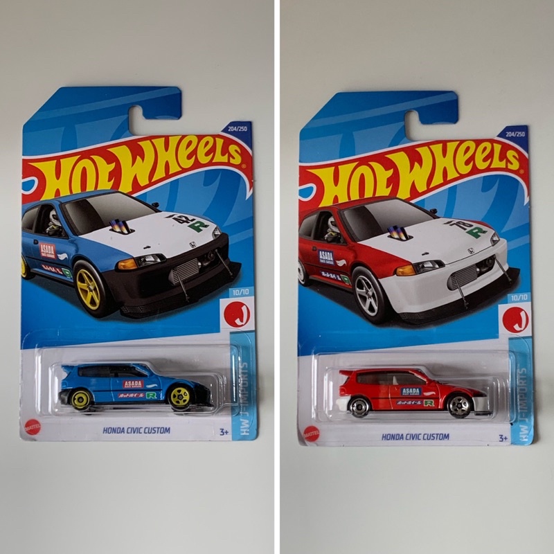 Hot Wheels Honda CIvic Custom EG6 1:64 car toy car collection 1/64 ...