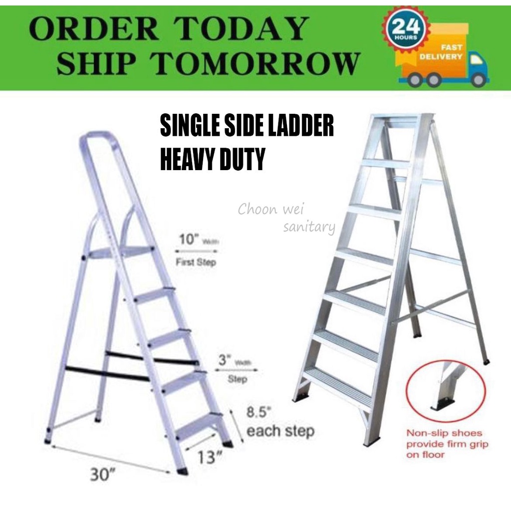 Aluminium Ladder Single Side /Tangga Aluminium /Household Indoor ...