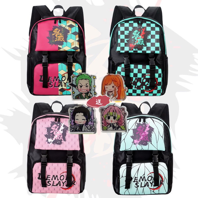 Anime Backpack One Piece Demon Slayer Tanjiro Naruto One Piece Jujutsu ...