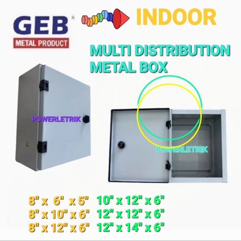 GEB METAL MULTI DISTRIBUTION BOX METAL MULTI DB ELECTRICAL SWITCH BOX ...