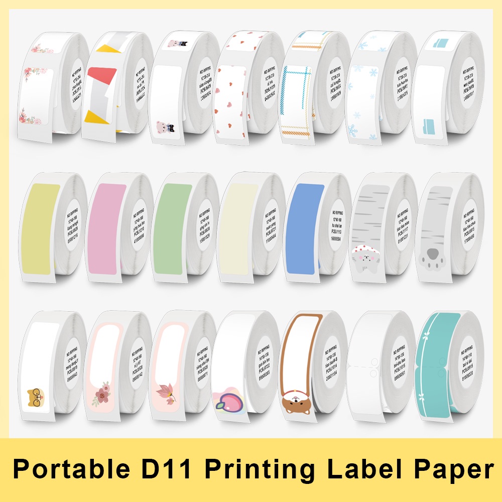 Niimbot Color graphic labelD11 D110 D101 Label Sticker Tranparent Label ...