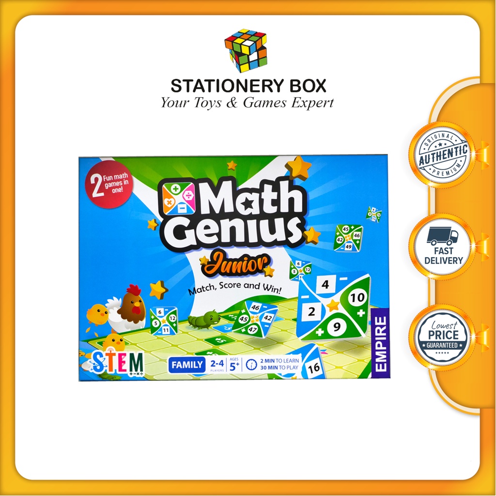 ORIGINAL - Math Genius Junior Malaysian Mathematics Board Game Set ...
