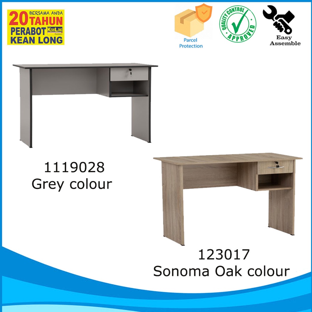 KLSB Meja Tulis 1 Laci Berkunci / Meja Belajar / 1 Drawer Study Table ...