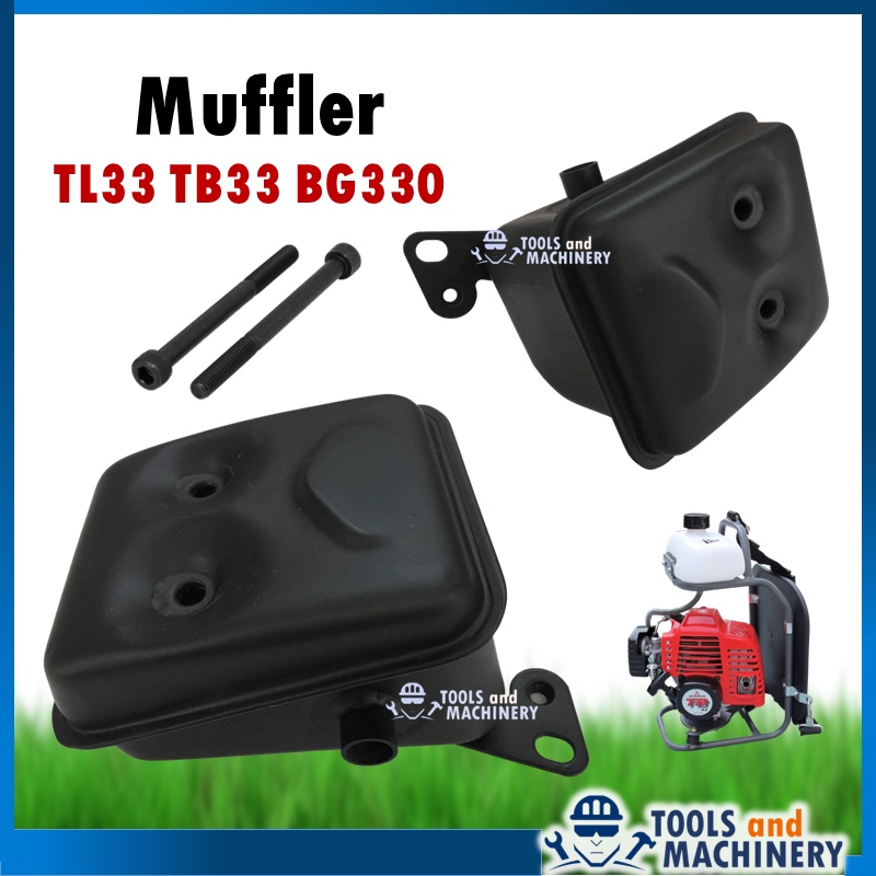 Mesin rumput muffler exhaust brush cutter TB33 TL33 TU33 BG330 ogawa ...