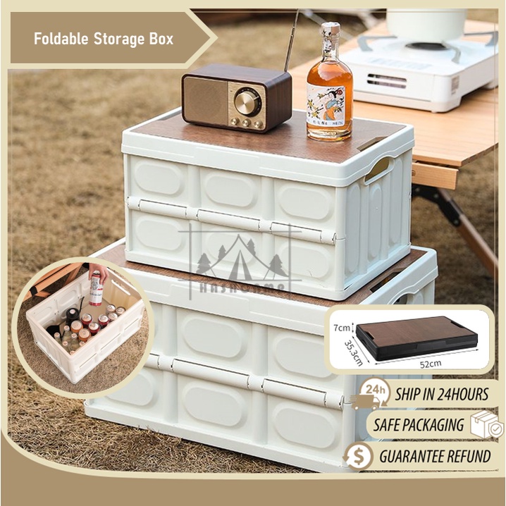 Camping Storage Organizer Box Portable Stackable Camping Outdoor ...