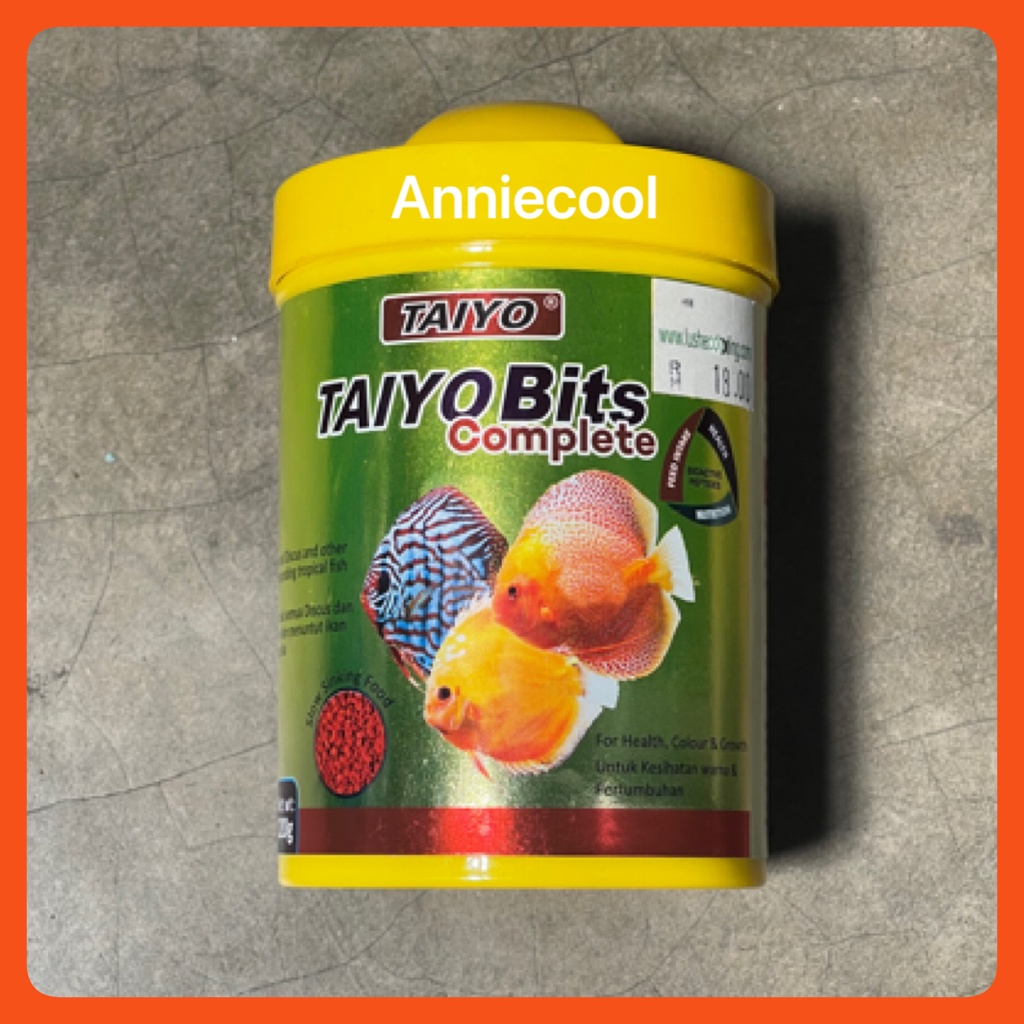 Taiyo Bits Complete Food for Discus & Tropical Fish Slow Sinking Small Granules - 120g | Shopee ...