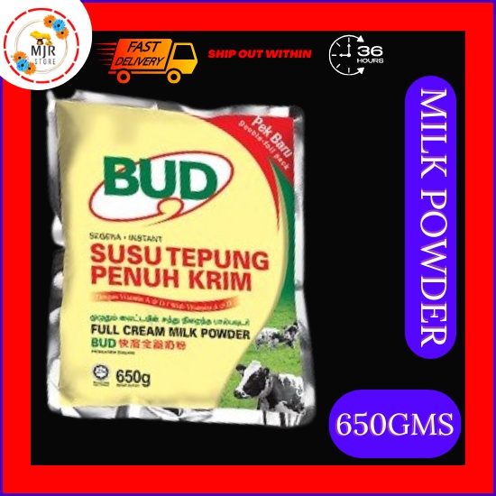 BUD FULL CREAM MILK POWDER 650GMS | Shopee Malaysia