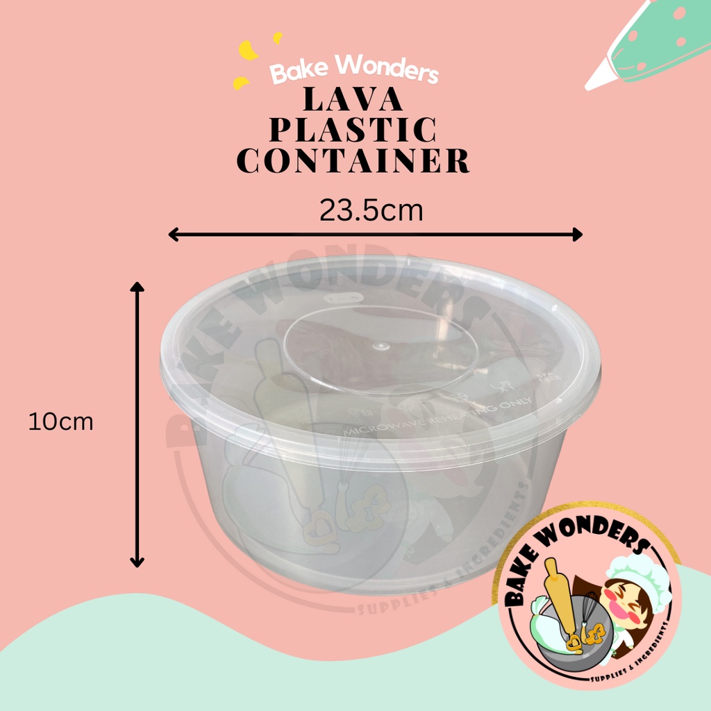 Lava Plastic Container/ A3000 Round Plastic Container/ Round Food ...