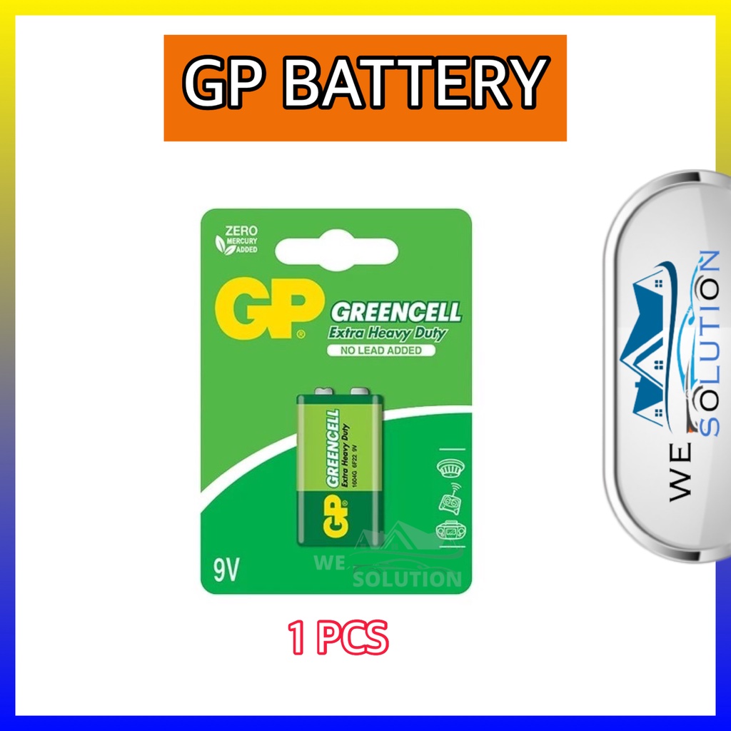 GP Supercell Carbon Zinc 9V Battery Smart Tag Toy Car Mike Walkie ...