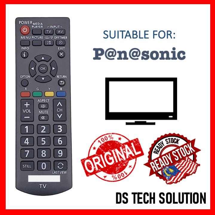 ORIGINAL P@N@SONIC TV REMOTE CONTROL [M'SIA STOCK] LCD LED FLAT PANEL ...