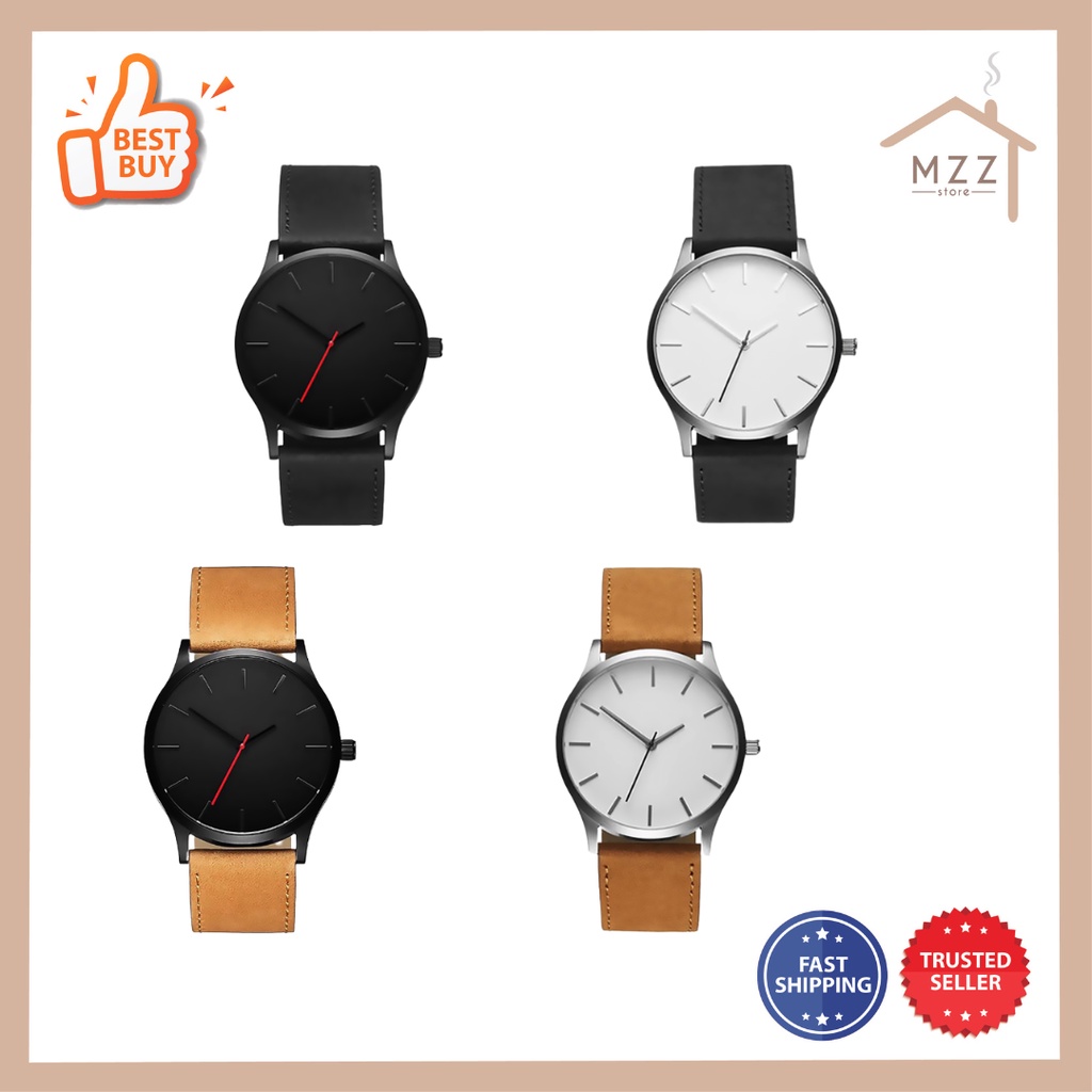 [READY STOCK] Jam Tangan Gaya Klasik Kulit Kuarza / Classic Style ...