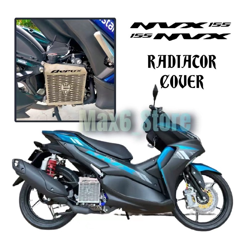 Yamaha NVX RADIATOR COVER STAINLESS STEEL YAMAHA NVX155 V1 V2 AEROX NVX ...