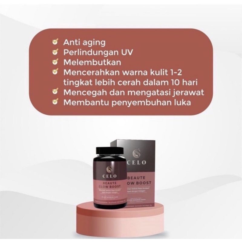 CELO BOOSTER whitening Beaute Glow Boost Infus Collagen viral tiktok indonesia | Shopee Malaysia