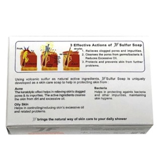 JF Skin Solution Sulfur 10 % Soap 100g / for fungal, acne / sabun panau ...
