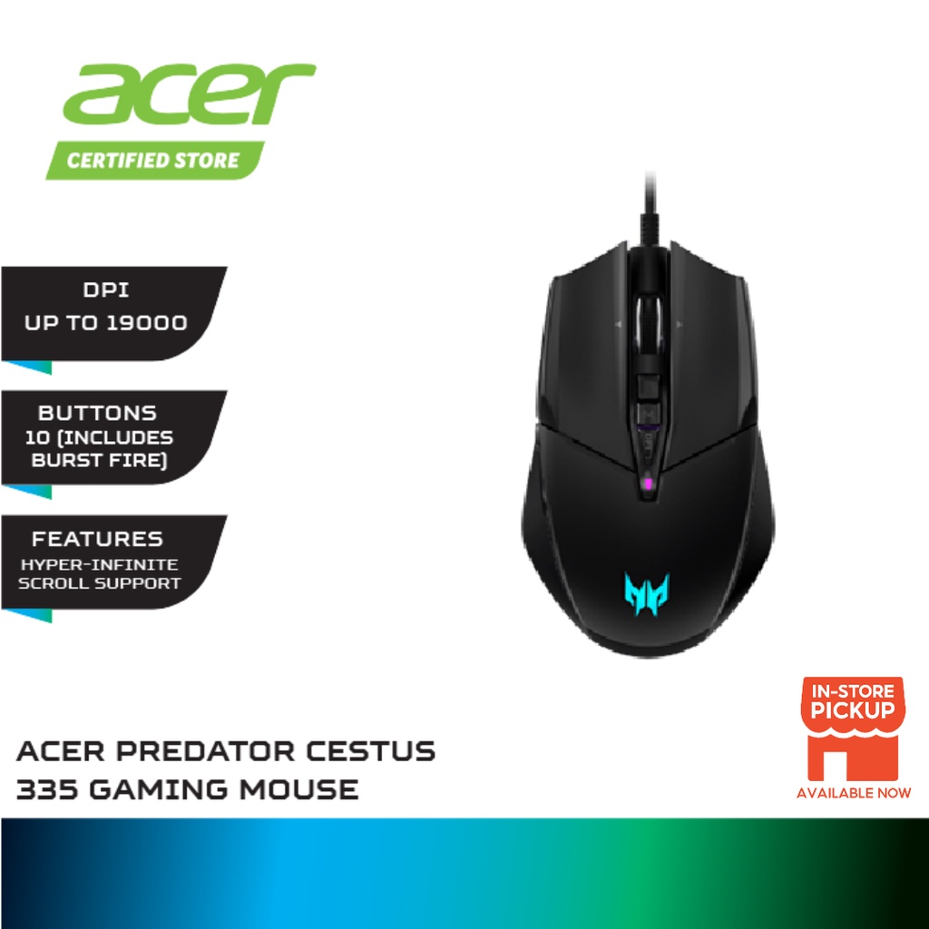 PREDATOR CESTUS GAMING MOUSE 335 | Shopee Malaysia