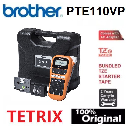 Brother PT-E110VP Labelling Machine P-Touch Label Maker PTE110 PTE110VP ...