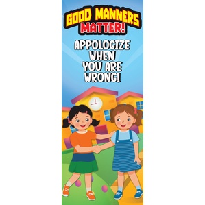 banner GOOD MANNERS MATTER in English untuk prasekolah dan sekolah ...