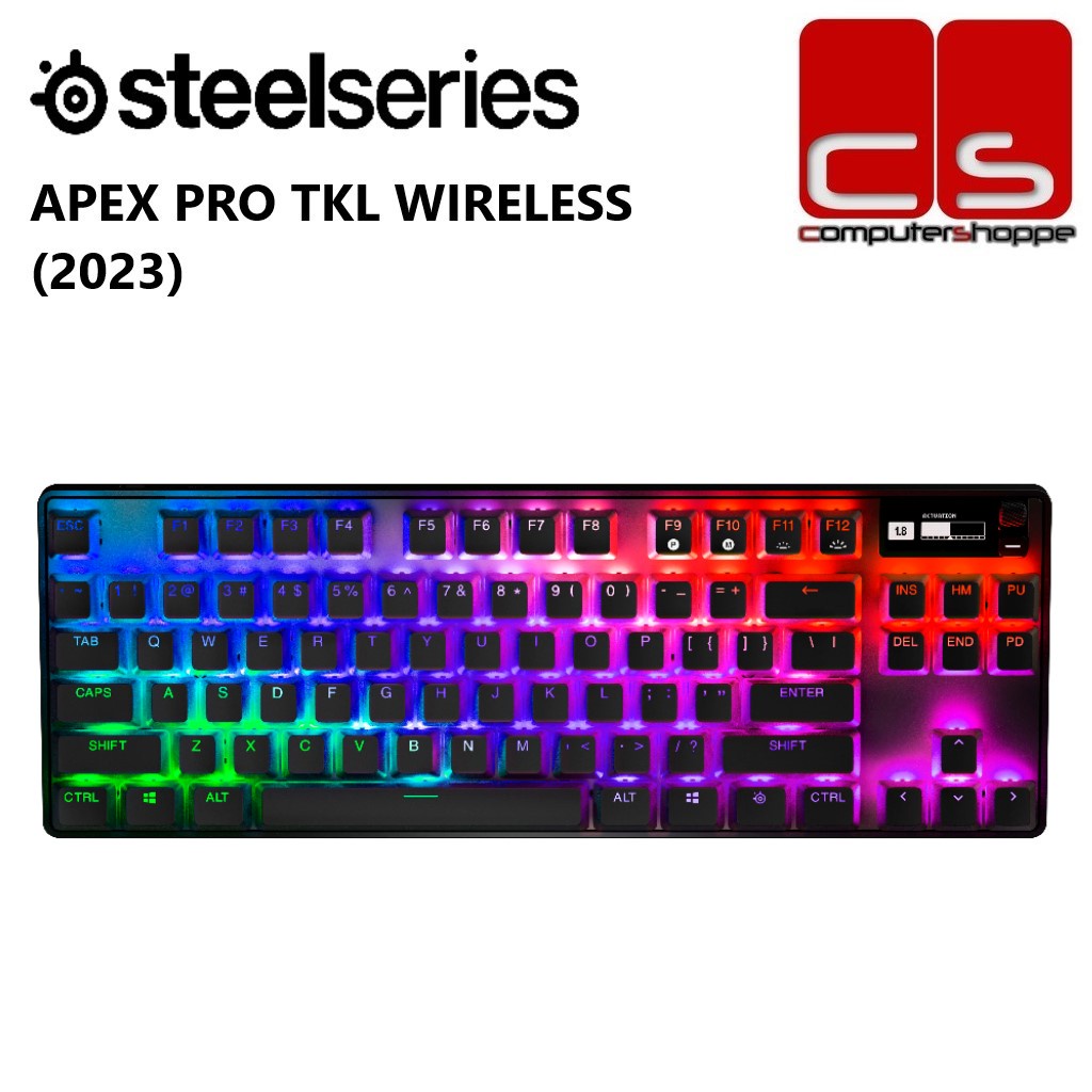 SteelSeries Apex Pro TKL Wireless (2023) RGB Omnipoint 2.0 Mechanical Gaming Keyboard | Shopee ...