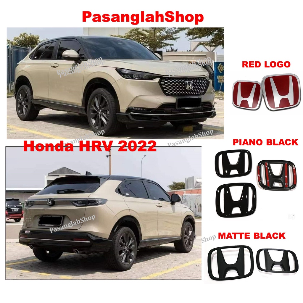 [READY STOCK]Honda HRV 2022 Honda Logo Emblem Matte Black Piano Black ...