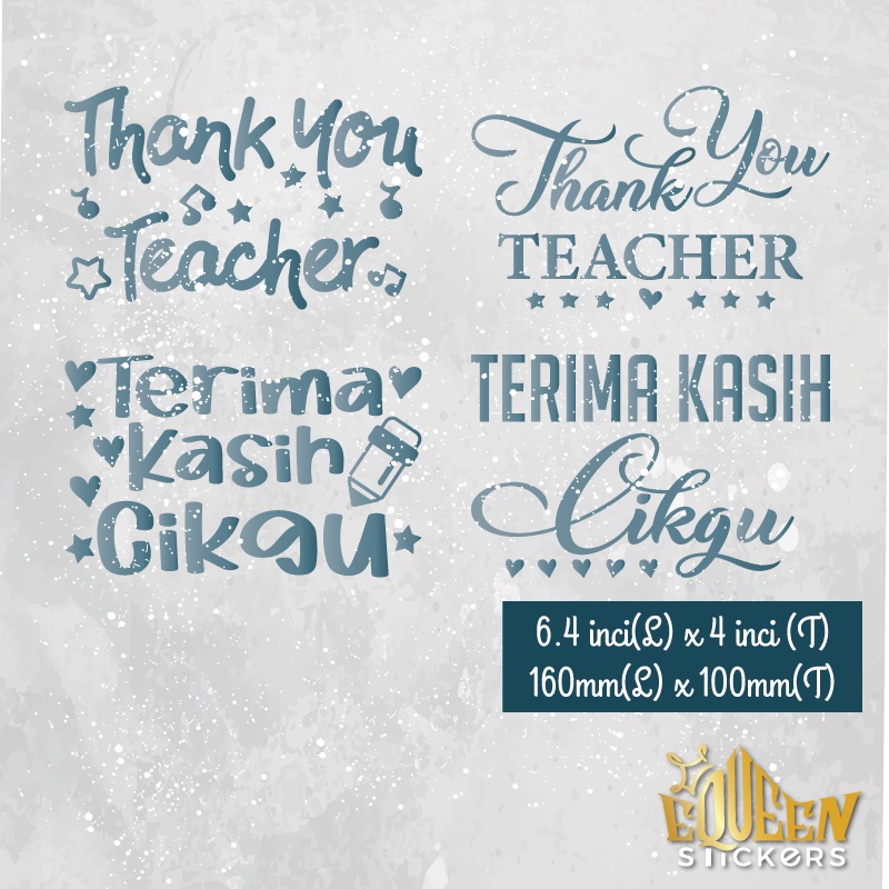 STICKER BALLOON BUDGET - TEACHER CIKGU USTAZAH | Shopee Malaysia