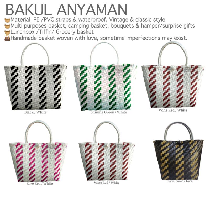 BAKUL ANYAMAN SARAWAK SMALL (S) SIZE PRE ORDER ANYAMAN BERMOTIF KRAFTANGAN SARAWAK | Shopee Malaysia