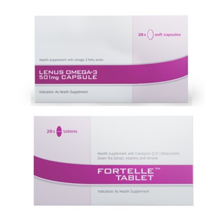 Fortelle 28's + Omega-3 28's For Female Fertility | Shopee Malaysia
