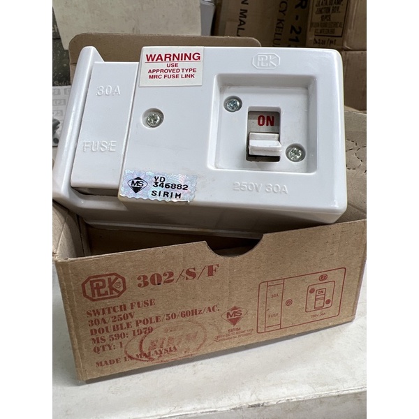 (clearance) MK 30A double pole switch fuse | Shopee Malaysia