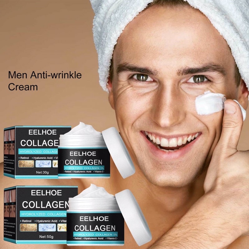 EELHOE COLLAGEN CREAM Men cream Krim muka lelaki dan wanita pencerah ...