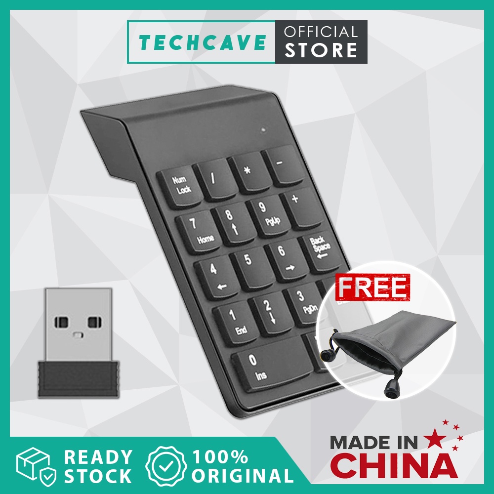 (Ready Stock) Mini Portable 2.4GHz 18 Keys Wireless Numeric Keypad ...