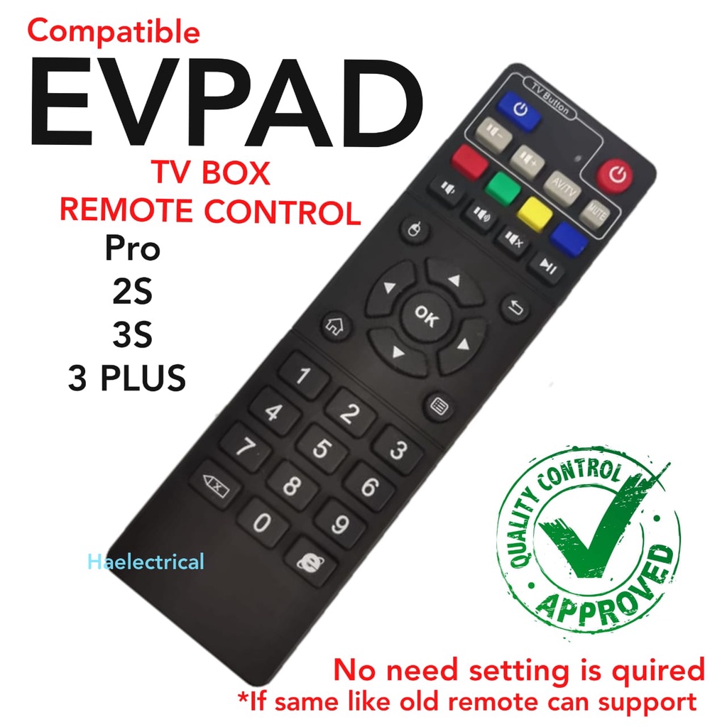 Evpad Pro 2S 3S 3PLUS Remote Control Replacement | Shopee Malaysia