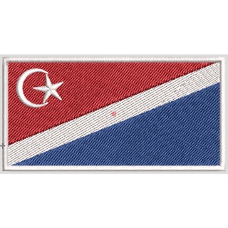 BENDERA KOTA TINGGI SULAM / EMBROIDERY ( PATCHES / IRON ON / VELCRO ...