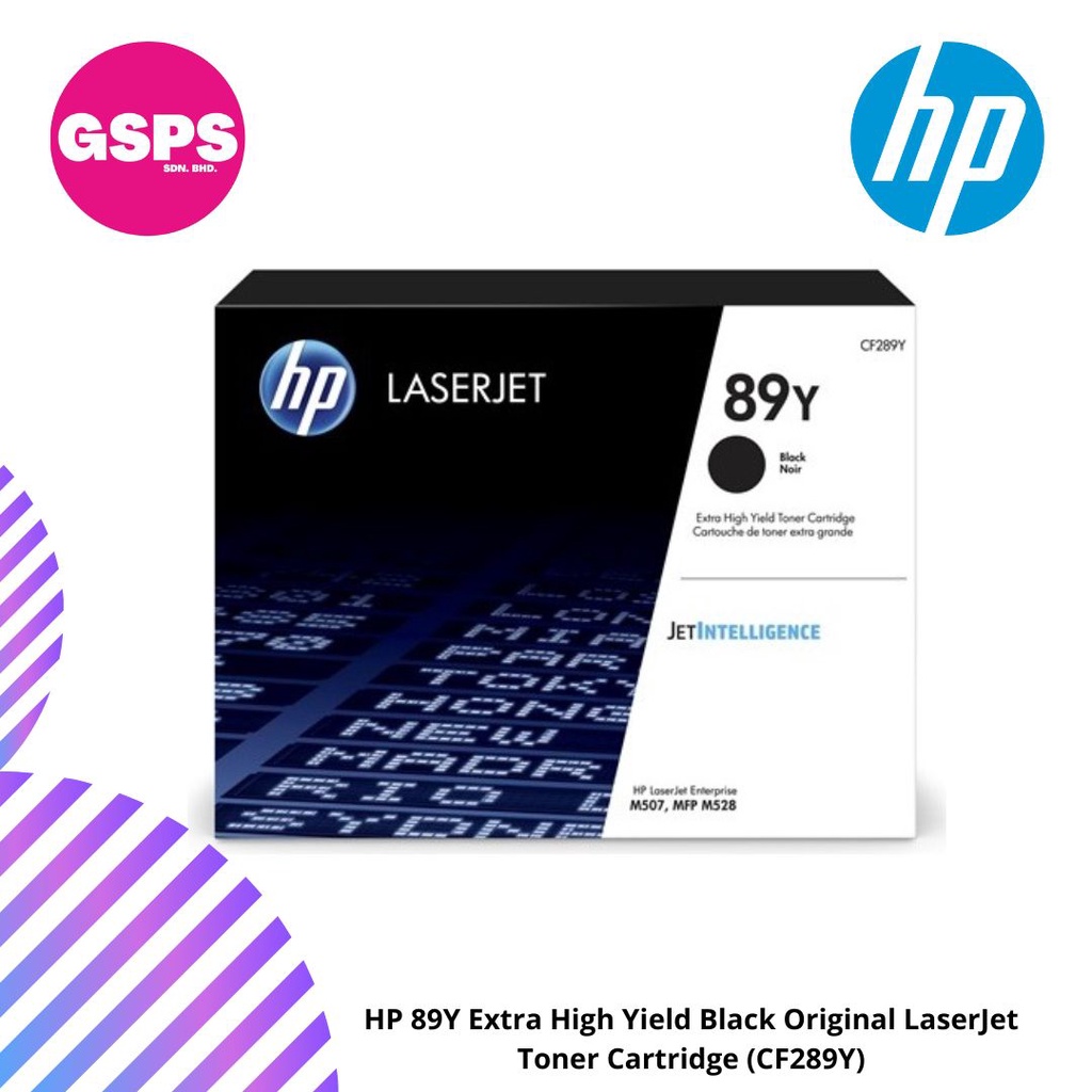HP 89Y Extra High Yield Black Original LaserJet Toner Cartridge (CF289Y ...