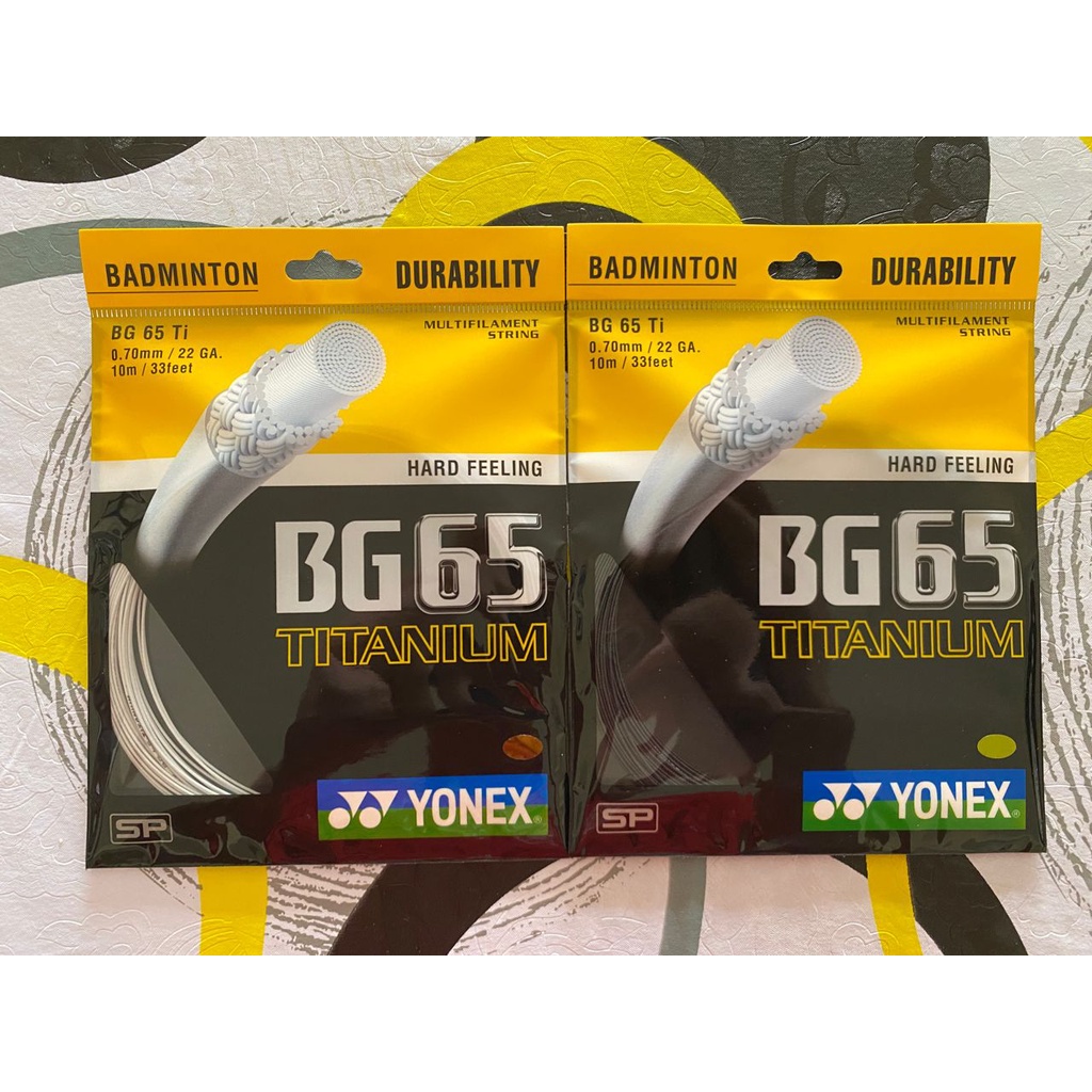 YONEX BG65 TITANIUM (MADE IN JAPAN) (0.70MM) | Shopee Malaysia
