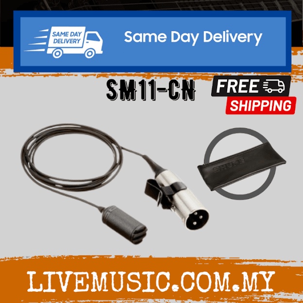 Shure SM11-CN Dynamic Lavalier Microphone ( SM11CN / SM11 CN ) | Shopee ...