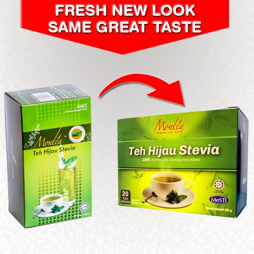 Montea Stevia Green Teabags (Bundle) (6x3gx20's) | Shopee Malaysia